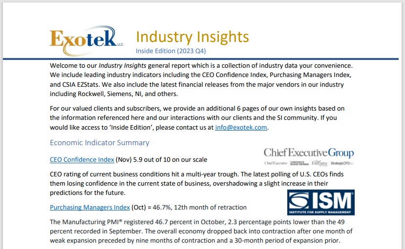 Industry Insights (Q4-2023) - Exotek